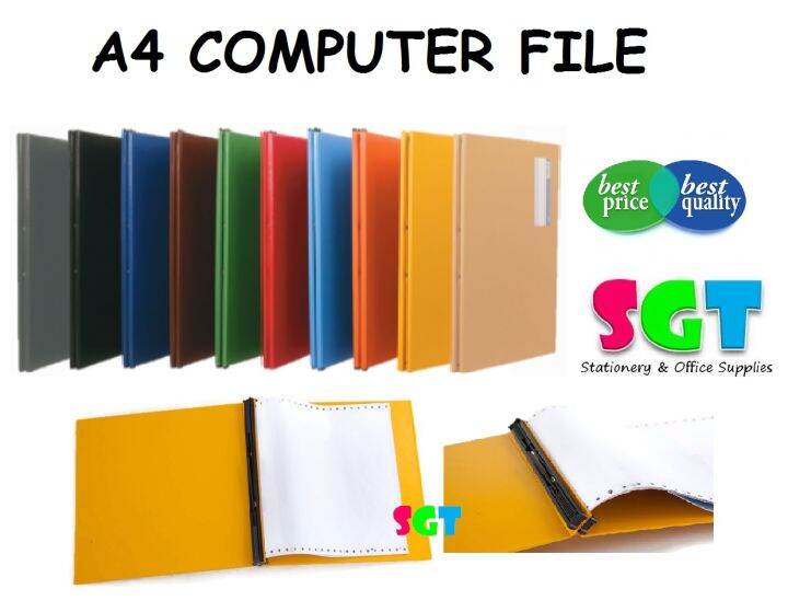 A4 PVC Computer File 9'' x 11'' (Random Colour) - 1 PC ONLY | Lazada