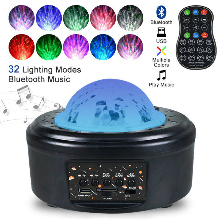 Disco Ball Starry Sky Projector Lights Bluetooth Music Party Lamp Nebula Christmas Light for ...