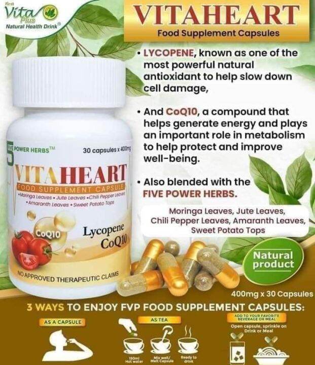 ORIGINAL FIRST VITA PLUS VITA HEART 30 CAPSULE (AUTHORIZED DEALER ...