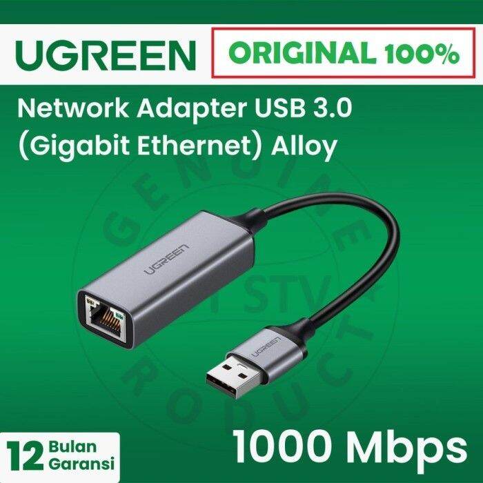 UGREEN LAN Ethernet Adapter USB-A Gigabit 1Gbps Alloy - CM209 | Lazada ...