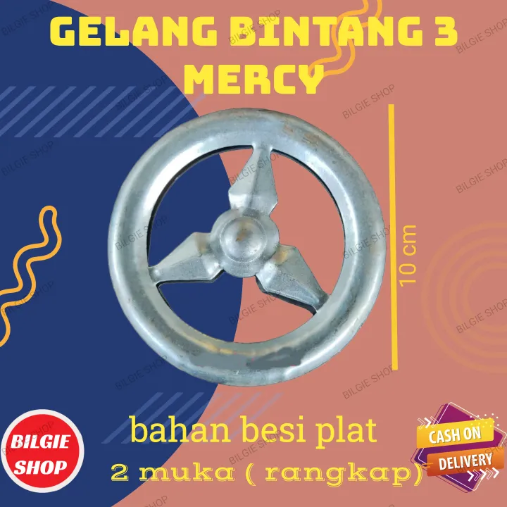 Ring gelang bintang 3 mercy ornamen aksesoris pintu pagar besi kanopi ...