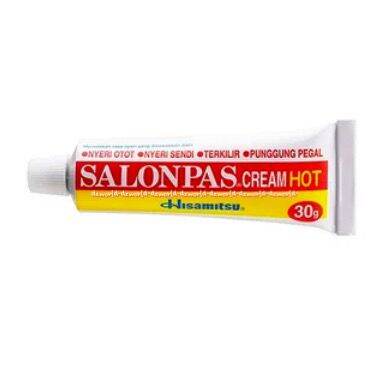 Salonpas Cream Hot 30gr Salep Panas Untuk Sakit Otot Keseleo Nyeri ...