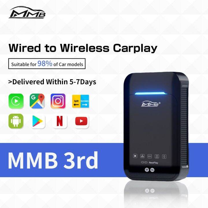 MMB 11 Carplay Ai Box Multimedia Car Auto Video Players HDMI TV Netflix ...
