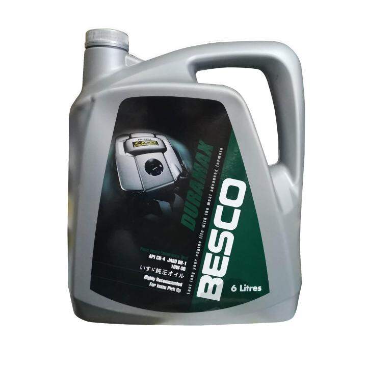 BESCO Duramax Genuine Isuzu Engine Oil 10W-30 Synthetic Blend 6L ( 6 ...