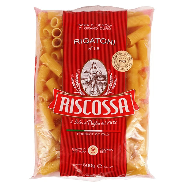 Riscossa 18 Rigatoni Pasta 500g. Free shipping รีคอสซาพาสต้าริกัตโตนี18 ...