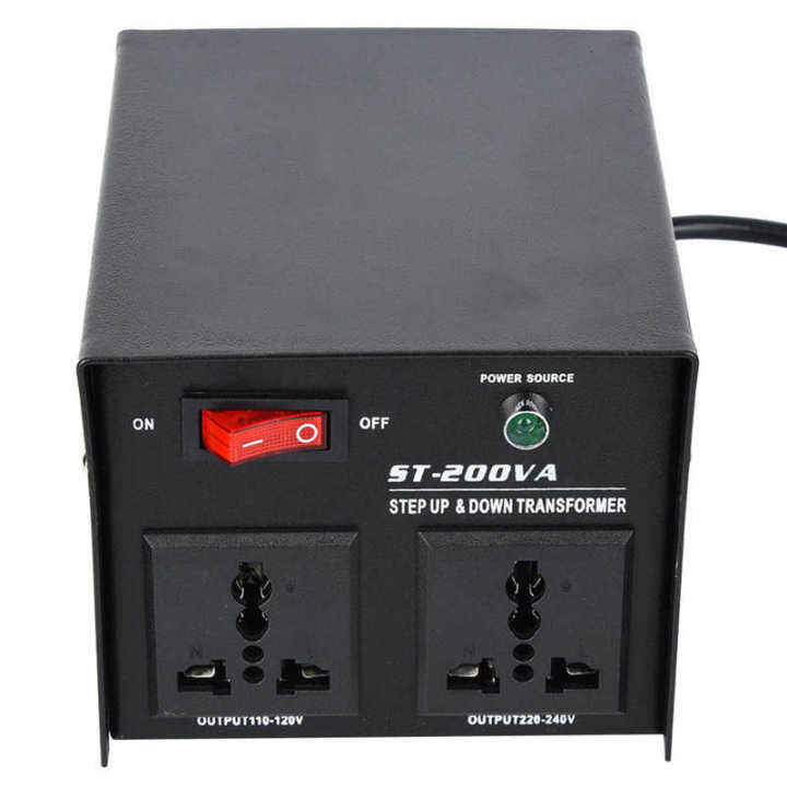【Official Authorization】200W Voltage Converter With 2Pcs Universal ...