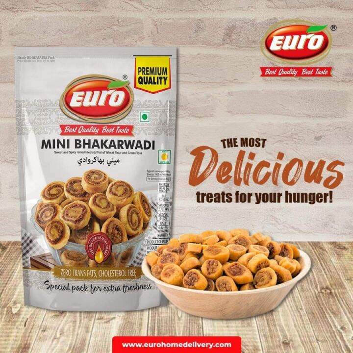 Snack India Euro Mini Bhakarwadi i 160gr / Makanan Ringan / Snack ...