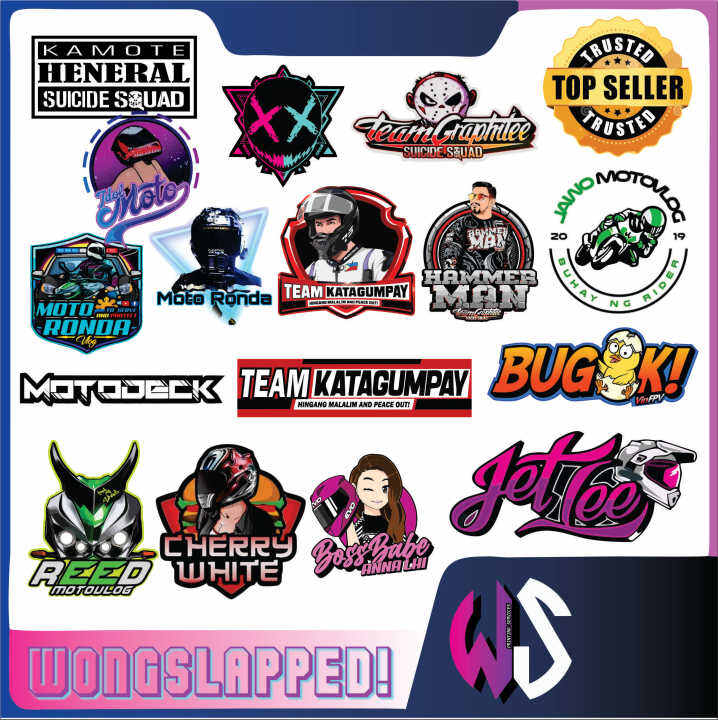 TOP MOTOVLOG PH STICKERS KAMOTE HENERAL TEAM KATAGUMPAY BUGOK JAWO ...