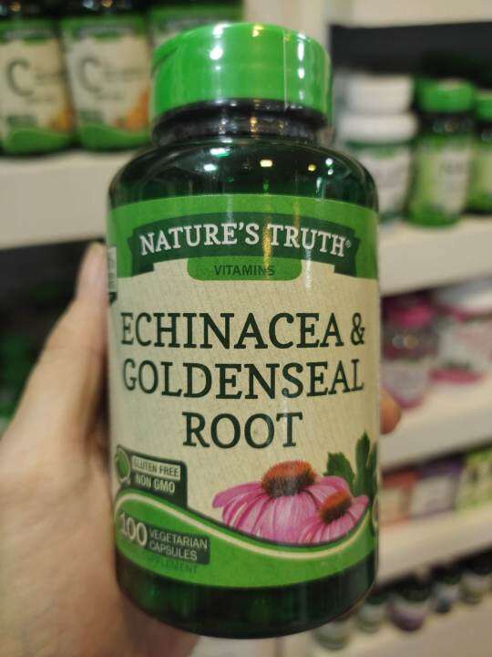 Nature's Truth Echinacea & Goldenseal Root Plus 100 Capsules Exp. 12/ ...