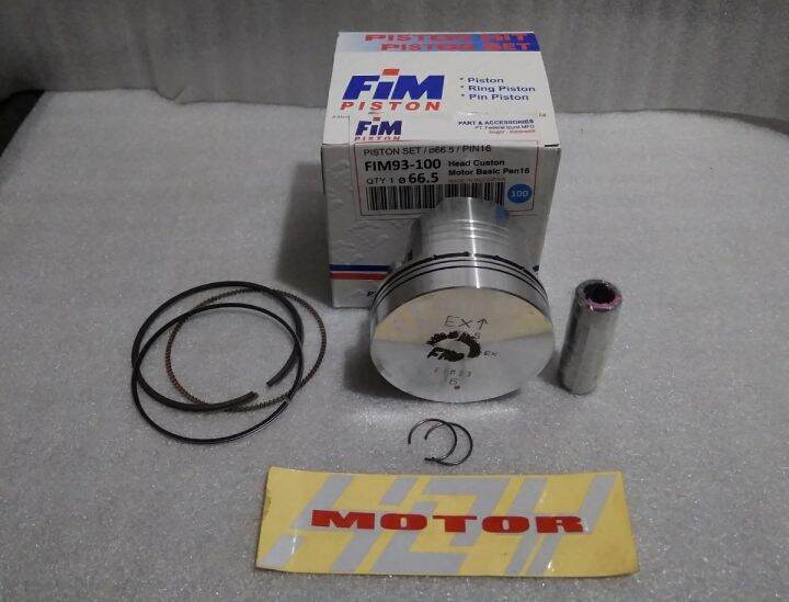 Fim pim piston seher seker custom dome mentah pin pen 16 1.00 66.5MM ...