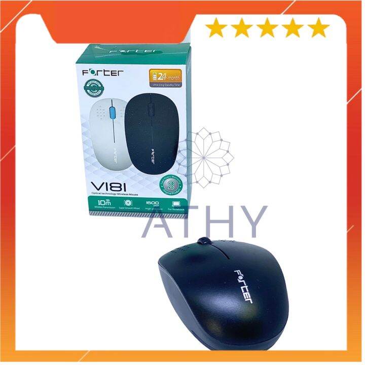 Chuột Không Dây Forter V181, Chuột Ko Dây Cơ Bản, Dùng Pin Aa, Basic ...