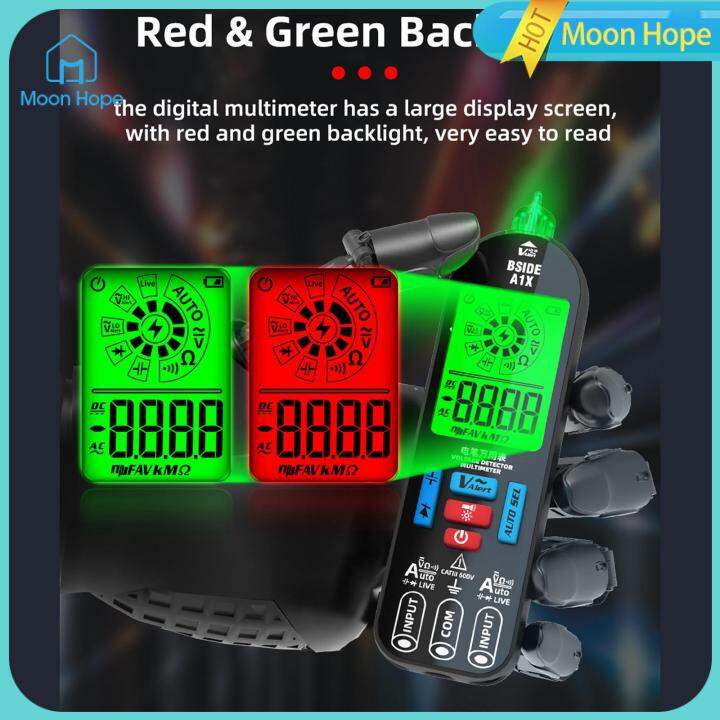 Moon Hope Digital Multimete Voltageage Meter for Mechanical Repair Home ...