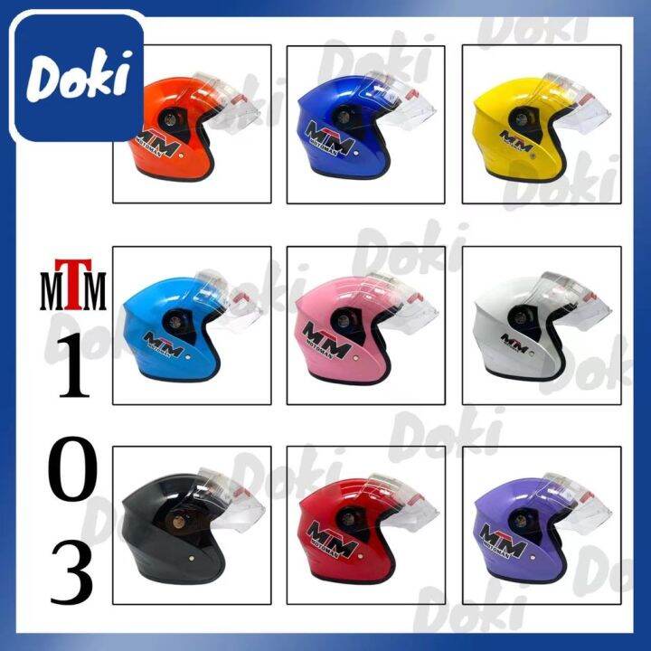 [DOKI MOTO] MOTOMAN HALF FACE HELMET 103 | Lazada PH