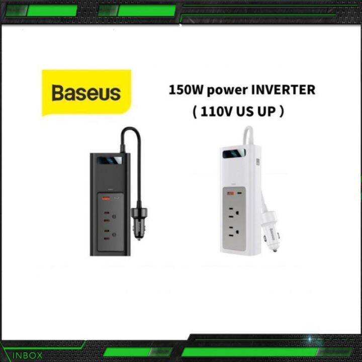 Baseus 150W Car Power Inverter DC 12V to AC 110V กับ 12V to AC 220V ...