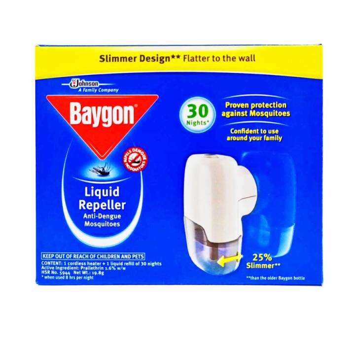 Baygon Liquid Mosquito Repeller Starter Pack | Lazada PH