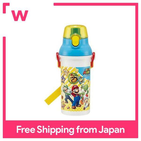 Skater Children's Ag + Antibacterial Plastic Water Bottle 480ml Super Mario 21 PSB5SANAG Made in ...