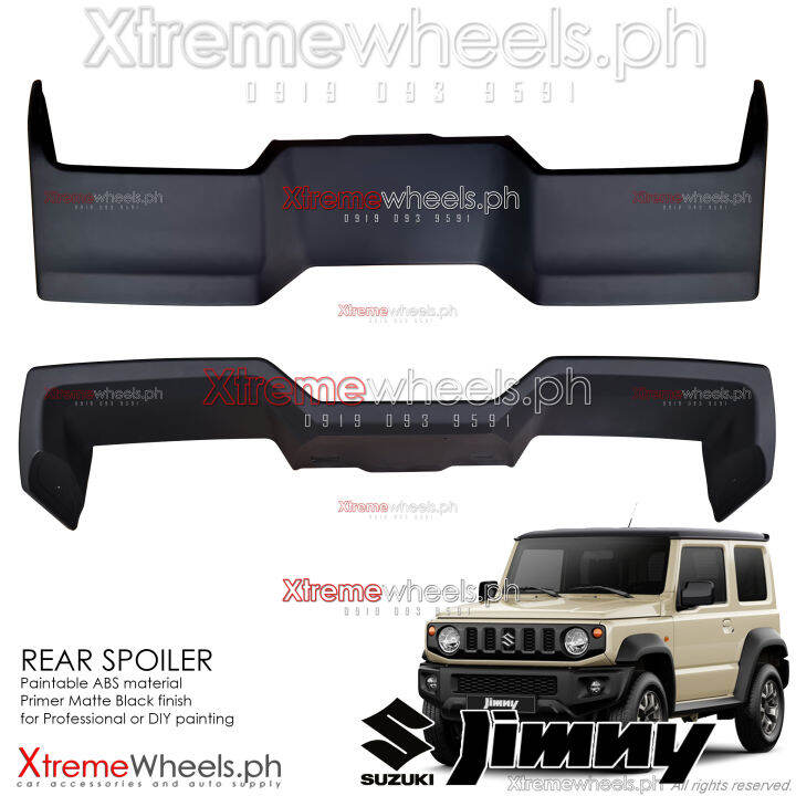 SUZUKI JIMNY 2019-2024 Wald Style Black Rear Spoiler Paintable (WY046 ...