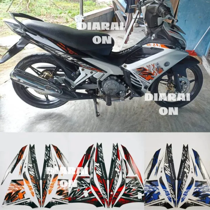 striping Sticker motor Jupiter MX 2014 stiker motor Jupiter New Decal ...