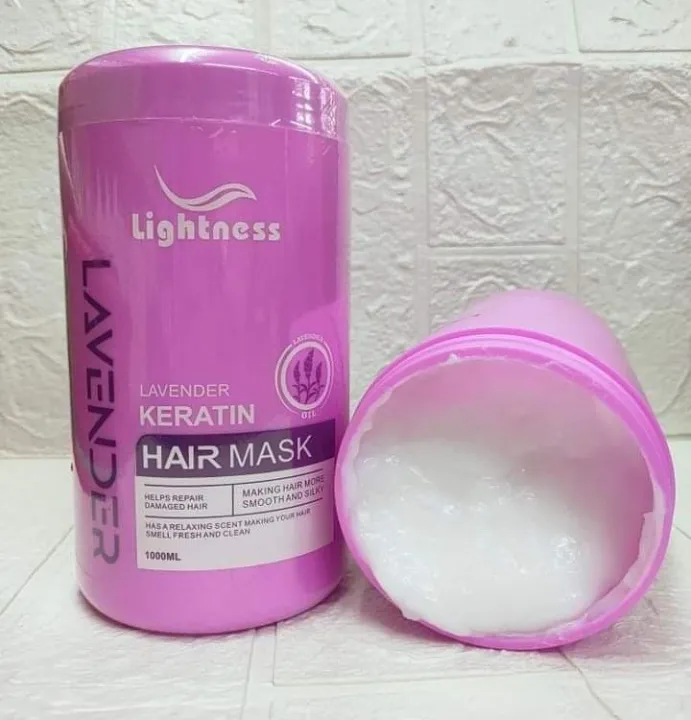 lightness hair mask keratin treatment (lavander) 1000ml | Lazada PH