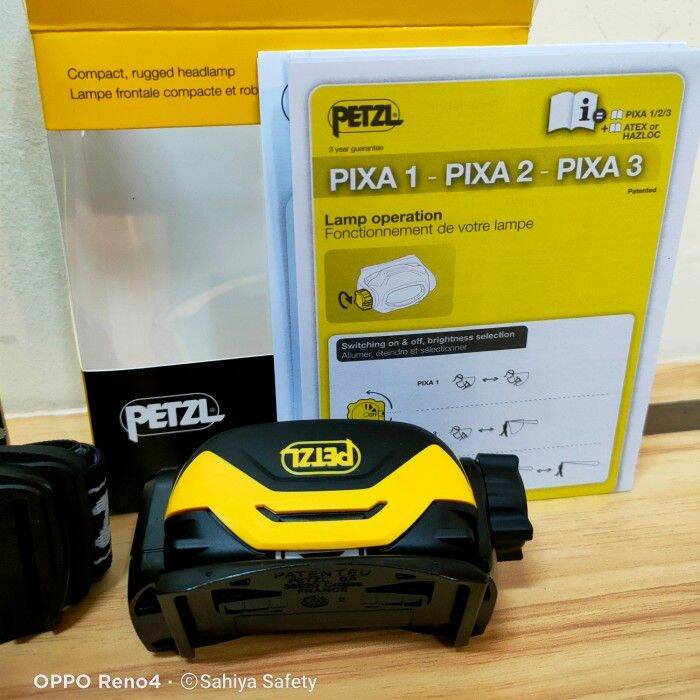 (Bayar di Tempat) Petzl PIXA 3 Headlamp E78CHB2 Original Bergaransi ...