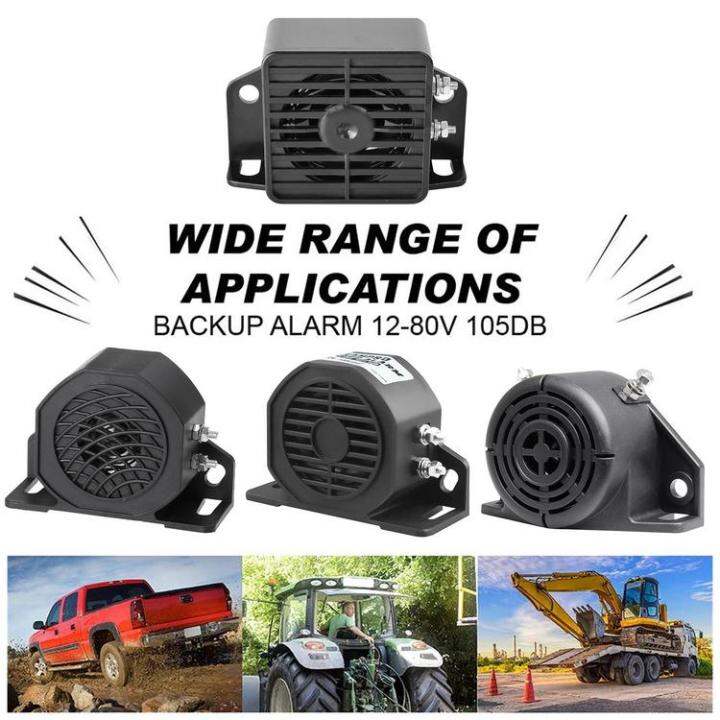 Car Reverse Buzzer Horn Beep Loud Back Up Alarm 12v-80v for Vehicle ...