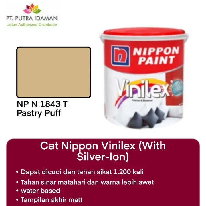 CAT INTERIOR NIPPON PAINT VINILEX - PASTRY PUFF N 1843T | Lazada Indonesia