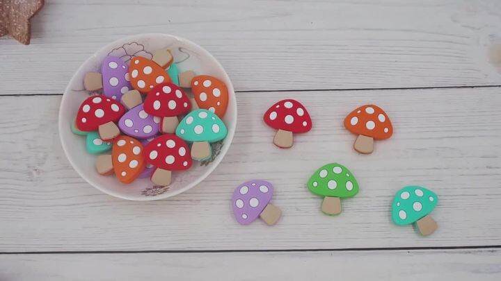 Chenkai 50ชิ้นการ์ตูนซิลิโคนลูกปัดเห็ดรูปร่างลูกปัด BPA ฟรีทารกเคี้ยว D ummy สร้อยคอ P acifier ...