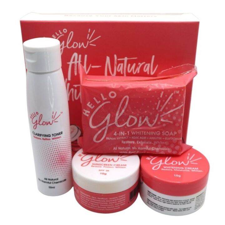 Hello Glow All Natural Whitening Set | Lazada PH