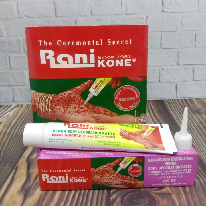 Rani Kone Henna 55 (1 lusin /12 pcs) 30 gr | Lazada Indonesia