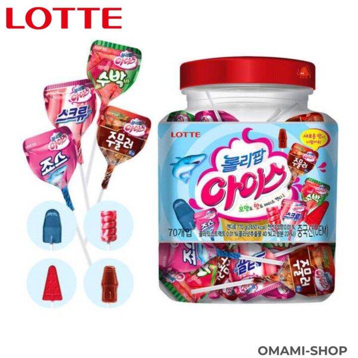 อมยิ้ม Lotte (1กระปุก/60ชิ้น) ลูกอม อมยิ้มlotte หอม หวาน อร่อย อมยิ้มนำเข้าจากเกาหลี นำ้หนักต่อ ...