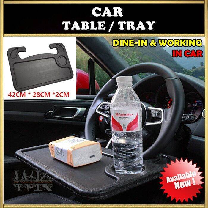 [Ready Stock] Car Table Steering wheel Food Dine In Desk laptop Meja ...