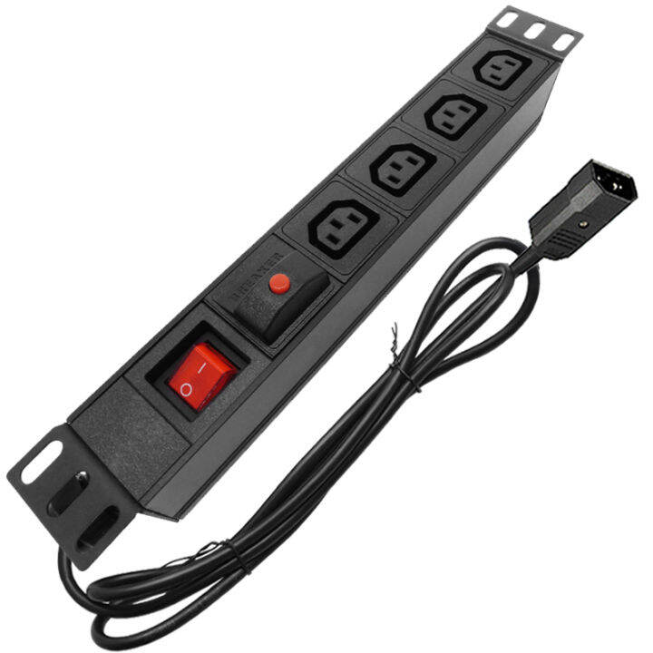 PDU Power Strip Overload Protector+Switch 2-12 Ways IEC C13 Socket 3Meters Cable | Lazada PH