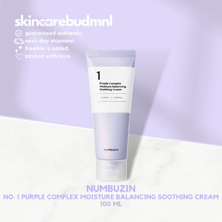 Numbuzin No.1 Purple Complex Moisture Balancing Soothing Cream 100 ml ...