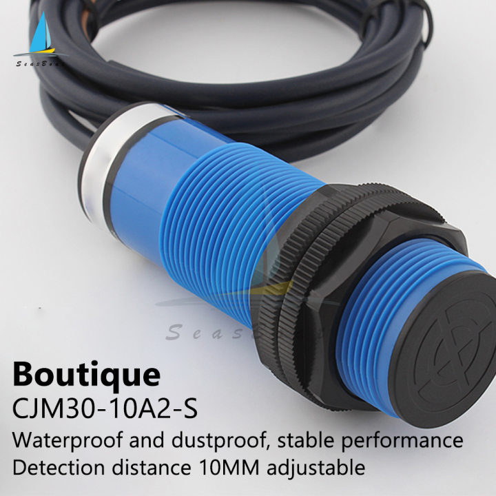 Detection Level Deteksi Tombol Kedekatan Kapasitif CJM30-10A1-S CJM30-10A2-S Dua Kawat AC 220V ...