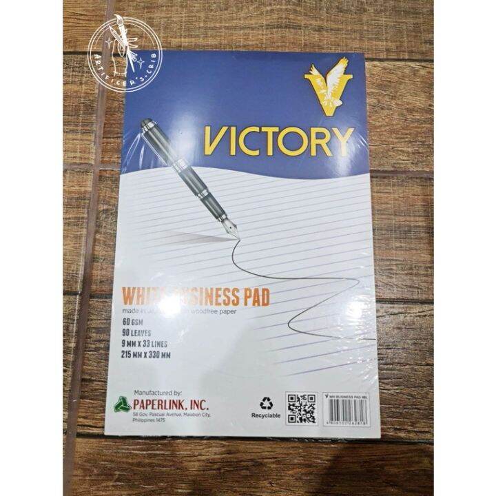 Victory White Business Pad (90 Leaves) | Lazada PH
