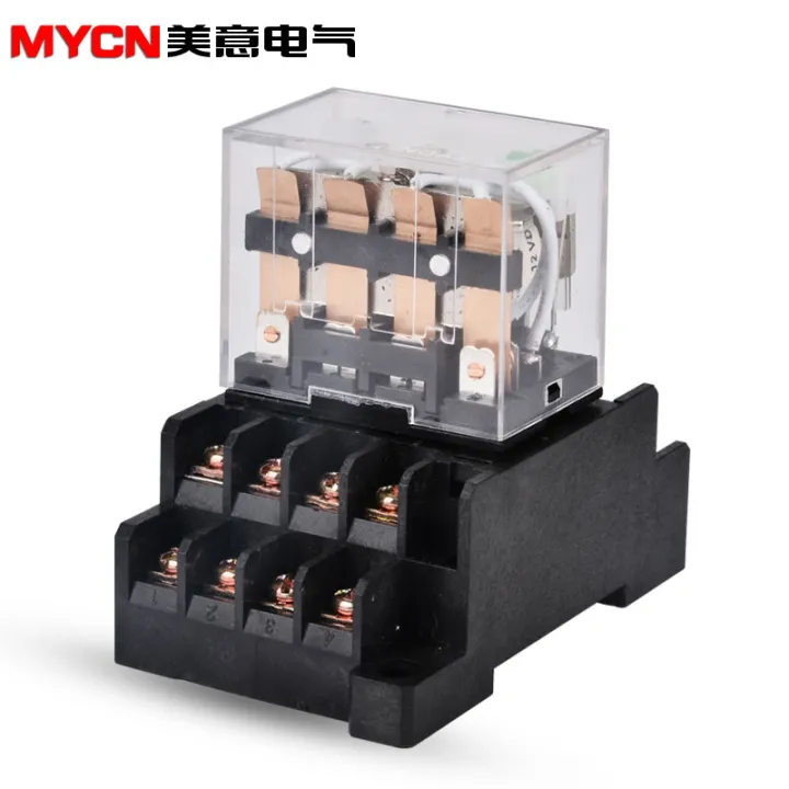 HH64P small relay 220v intermediate relay 12V 24v relay with PTF14A ...