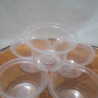 Gelas 50ml / gelas plastik cup bening kecil - cup pudding - cup jelly ...