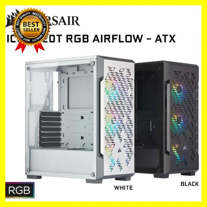 CASE (เคส) Corsair Icue 220T RGB Airflow Tempered Glass Mid-Tower Smart ...