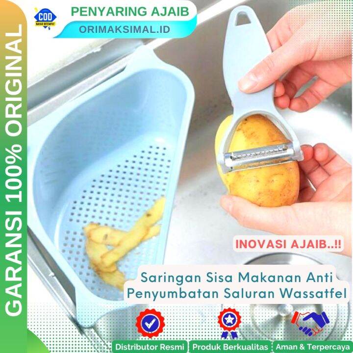 Alat Penyaring Makanan Segitiga Triangle Drain Holder Saringan tempat ...