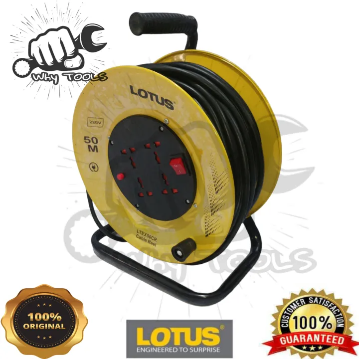LOTUS CABLE REEL Extension Wheel Outlet (AWG 16 25M LTEX25CR) (AWG 16 ...