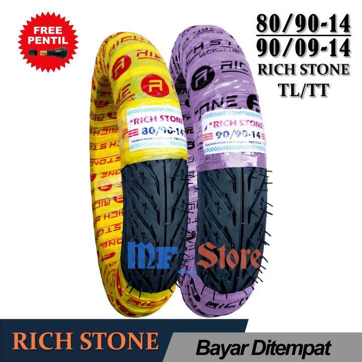 Ban Motor Matic 1 Set 8090-14 dan 9090-14 TL/TT | Lazada Indonesia