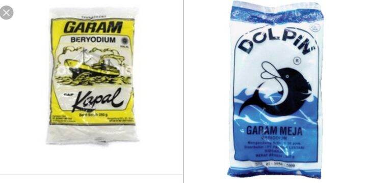 Garam Cap Kapal Garam Beryodium 250 gr Garam Dolphin | Lazada Indonesia