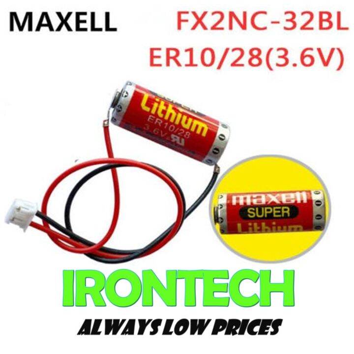 Maxell ER10/28 3.6V PLC Controller Lithium Battery | Lazada