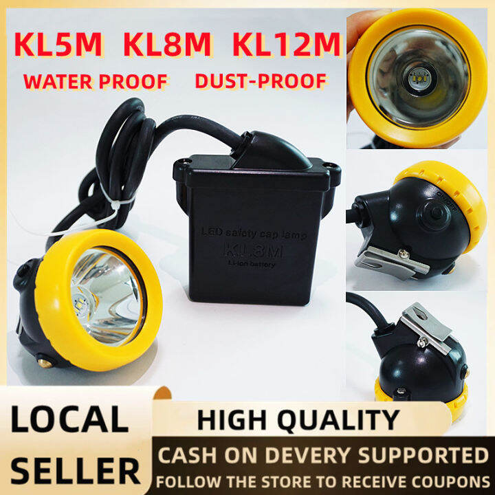 【FAST Delivery】KL5M KL8M KL12M Miner's Lamp Lithium Battery Headlamp ...