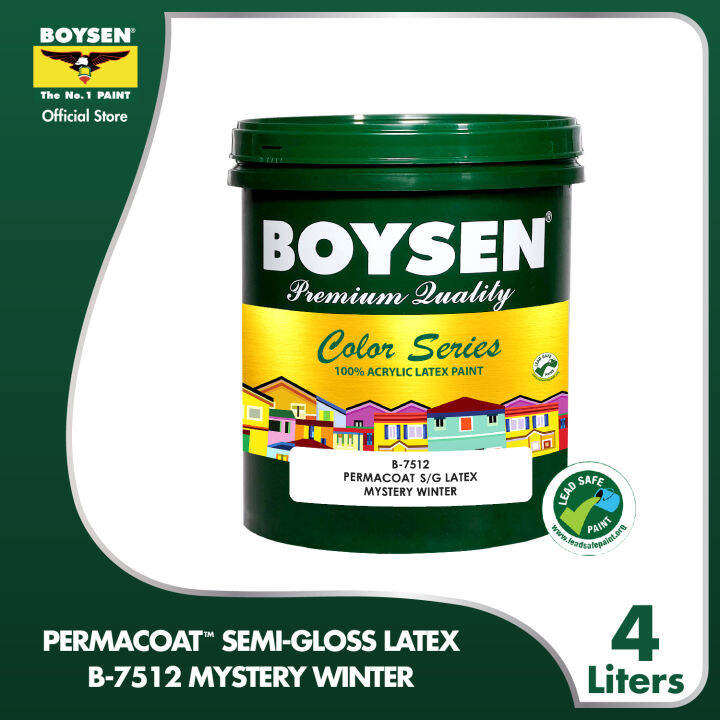 BOYSEN Permacoat Semi-Gloss Latex Mystery Winter B7512-4L | Lazada PH