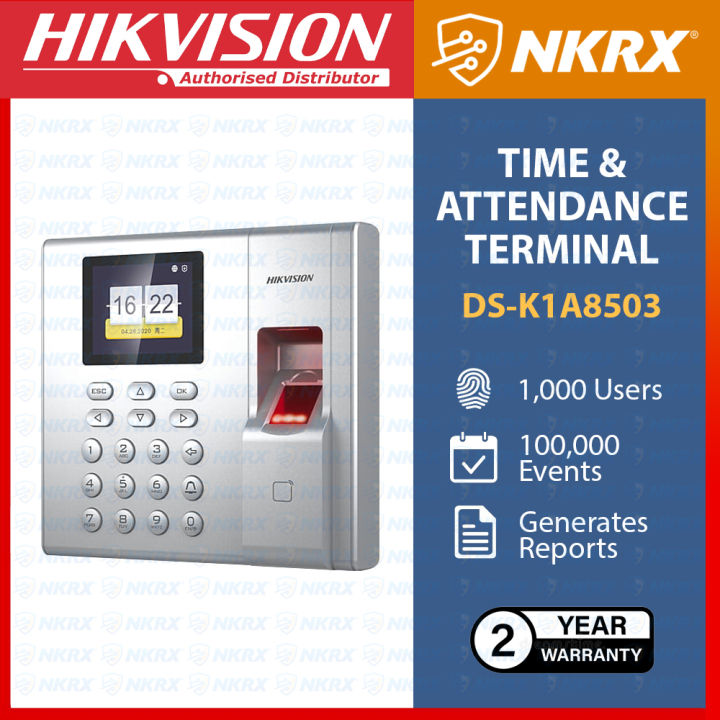 Hikvision DS-K1A8503F Biometric Attendance | Fingerprint Time ... Hikvision DS-K1A8503F Biometric Attendance | Fingerprint Time ...