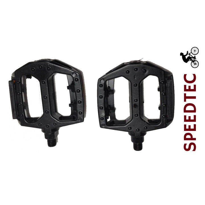 Pedal 9/16 for MTB , FIXIES, Road Bike (Black with Reflector) (2 pcs ...