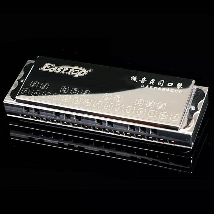 Easttop Bass Harmonica 25หลุม Performance Bass Harp Instrumentos ปาก ...