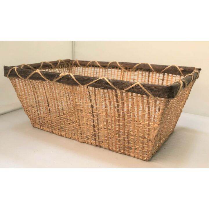 Tapered Rectangular Abaca Basket (3pcs) | Lazada PH