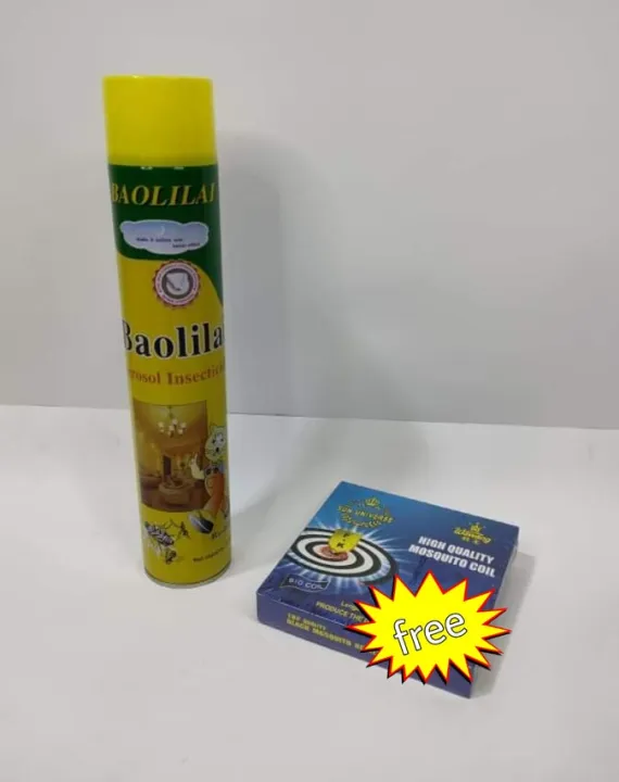Baolilai Aerosol Insecticide with FREE wawang coil | Lazada PH